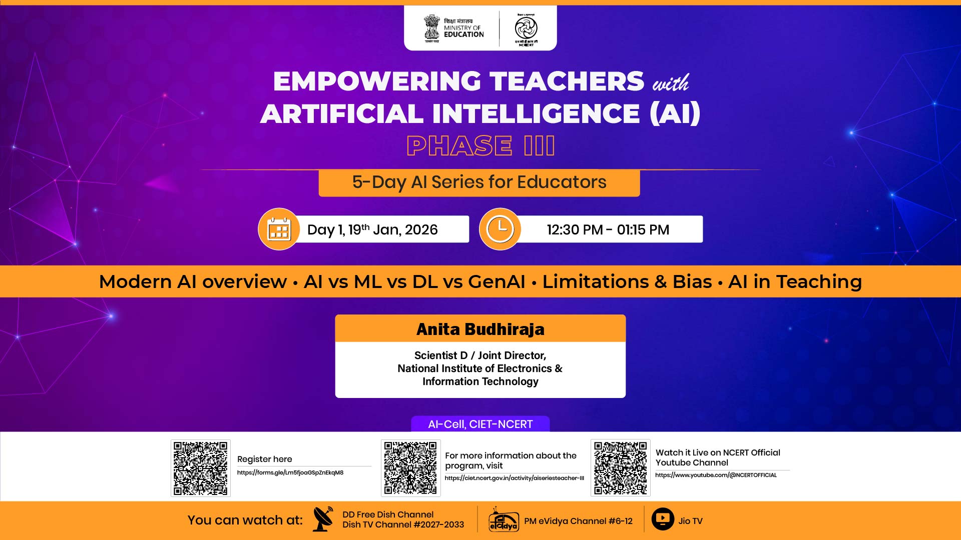 Empowering Teachers with AI, Phase-III | Central Institute of ...