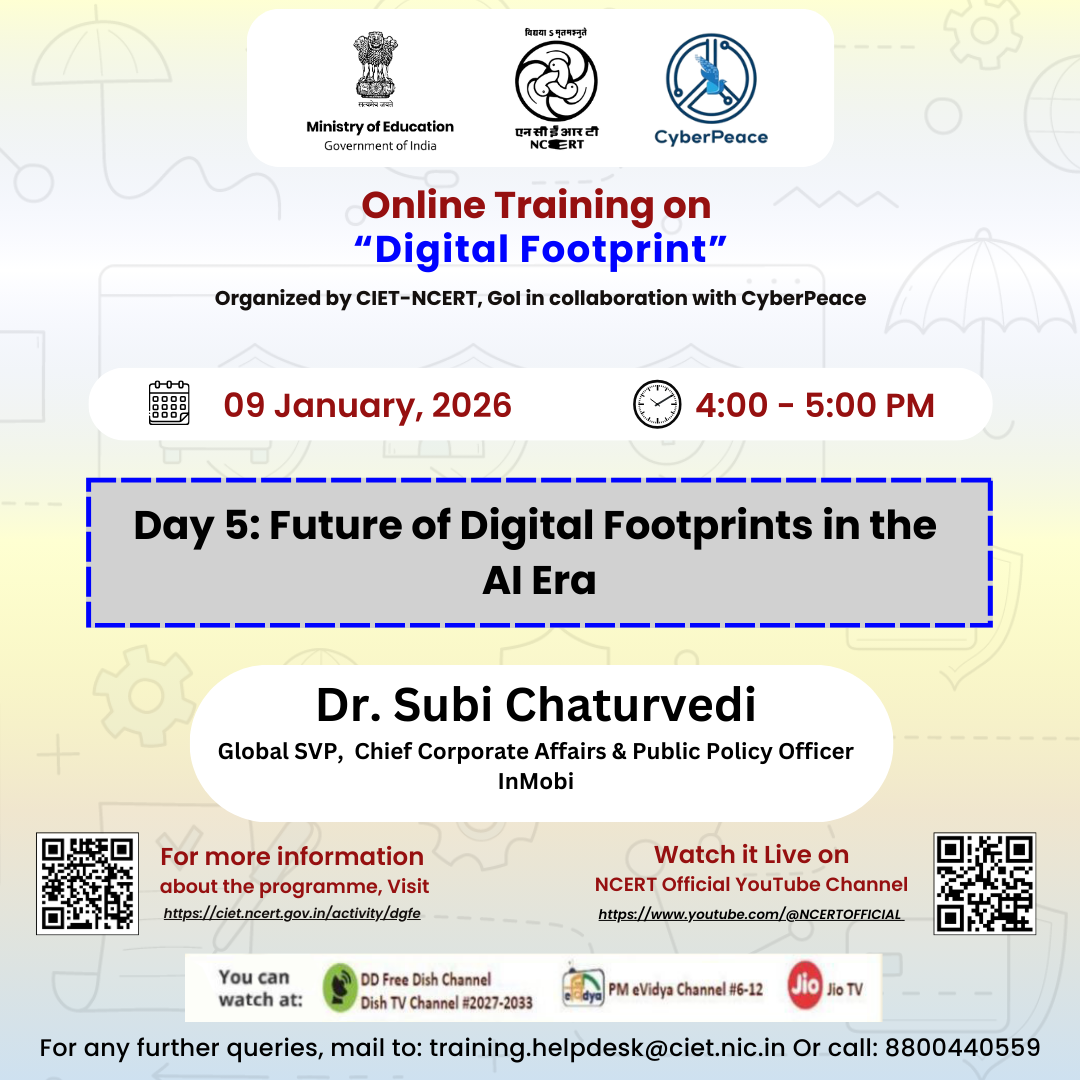 Digital Footprint | Central Institute of Educational Technology | A ...