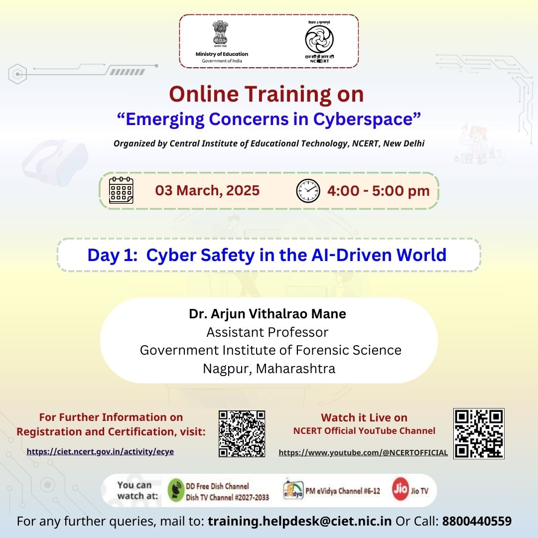 Emerging Concerns in Cyberspace | Central Institute of Educational ...