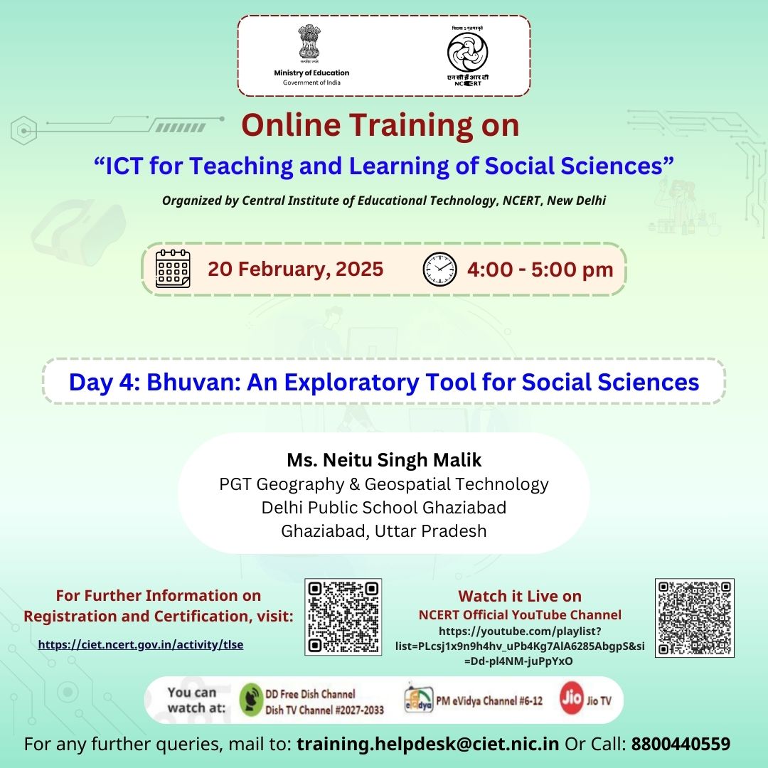 ICT for Teaching and Learning of Social Sciences | Central Institute of ...