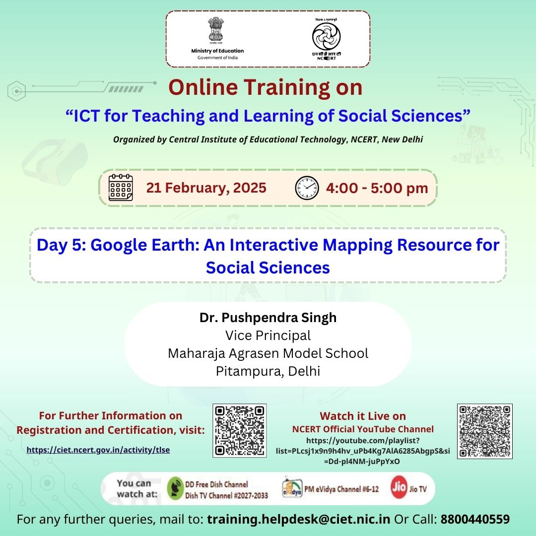 ICT for Teaching and Learning of Social Sciences | Central Institute of ...