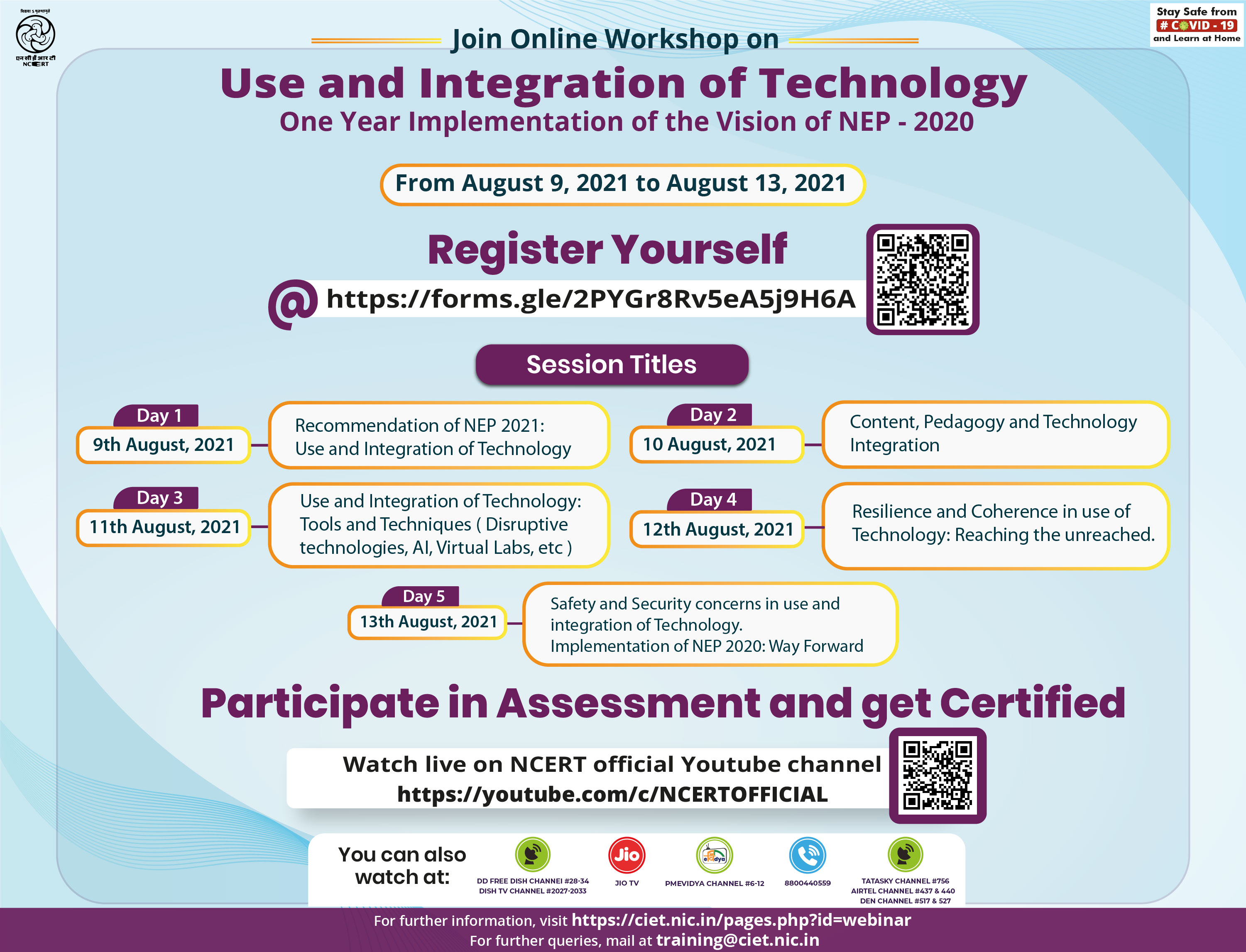 Online workshop on Use and Integration of Technology: Implementation of ...