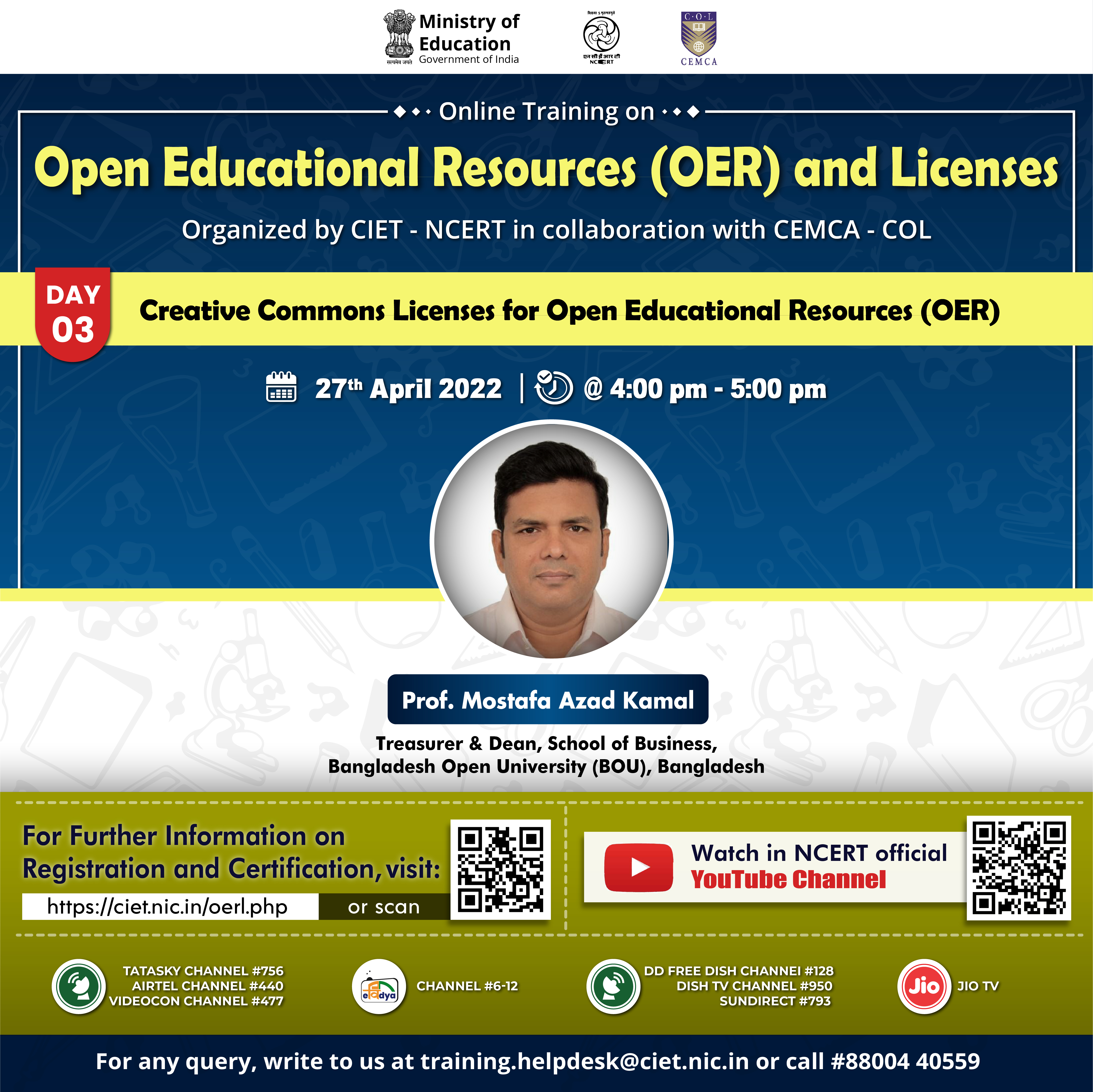 Online Training on “Open Educational Resources (OER) and Licenses ...