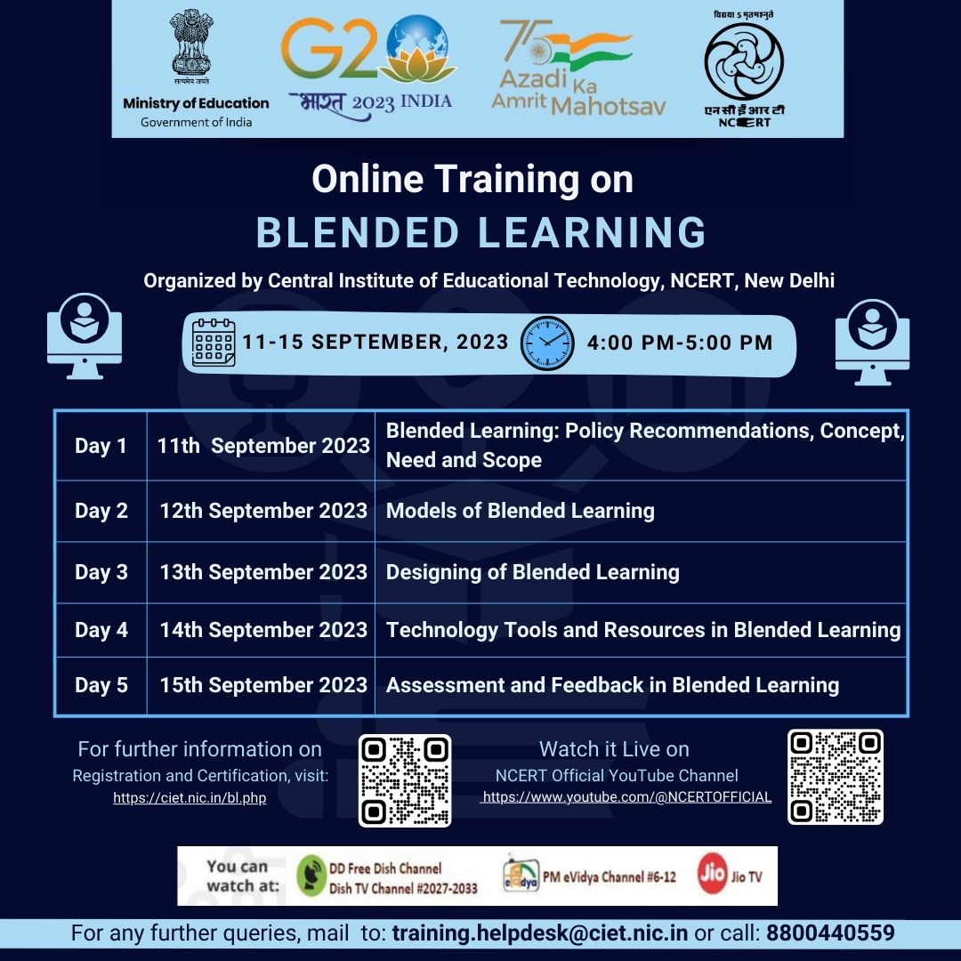 “Blended Learning” | Central Institute of Educational Technology | A ...
